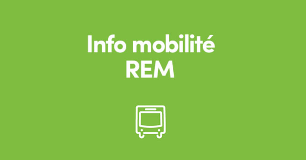 Info mobilité REM | STL - Société de transport de Laval